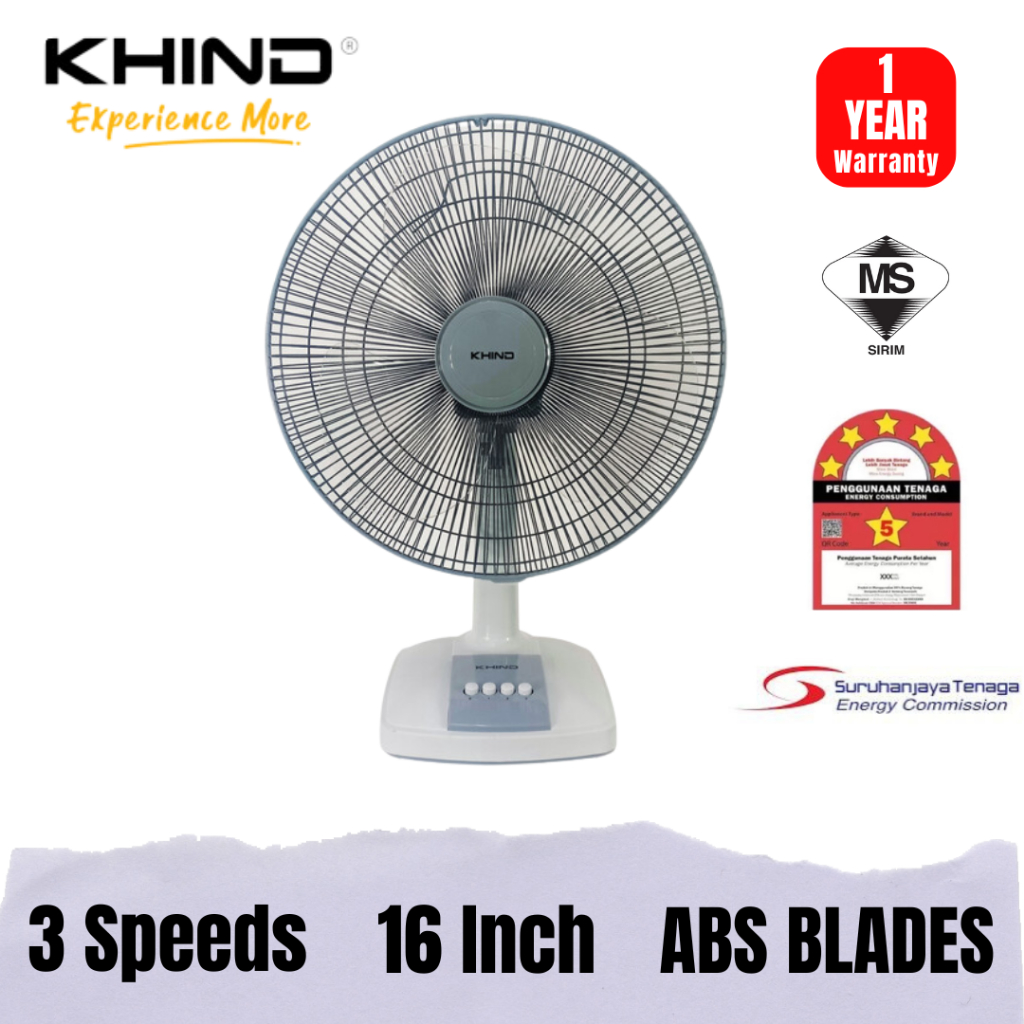 KHIND TABLE FAN 12" / 16” | KIPAS MEJA KHIND | Shopee Malaysia