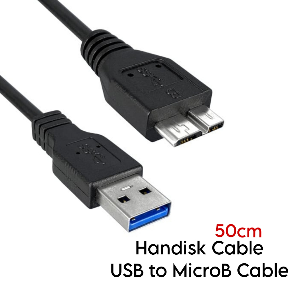 Kabel Hardisk Cable USB 3.0 to Micro B Data Cable For External Hard ...