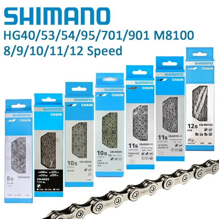 Shimano Chain 105 /Ultegra/Dura-Ace/XT/XTR Chain 11spd / 12spd (100% ...