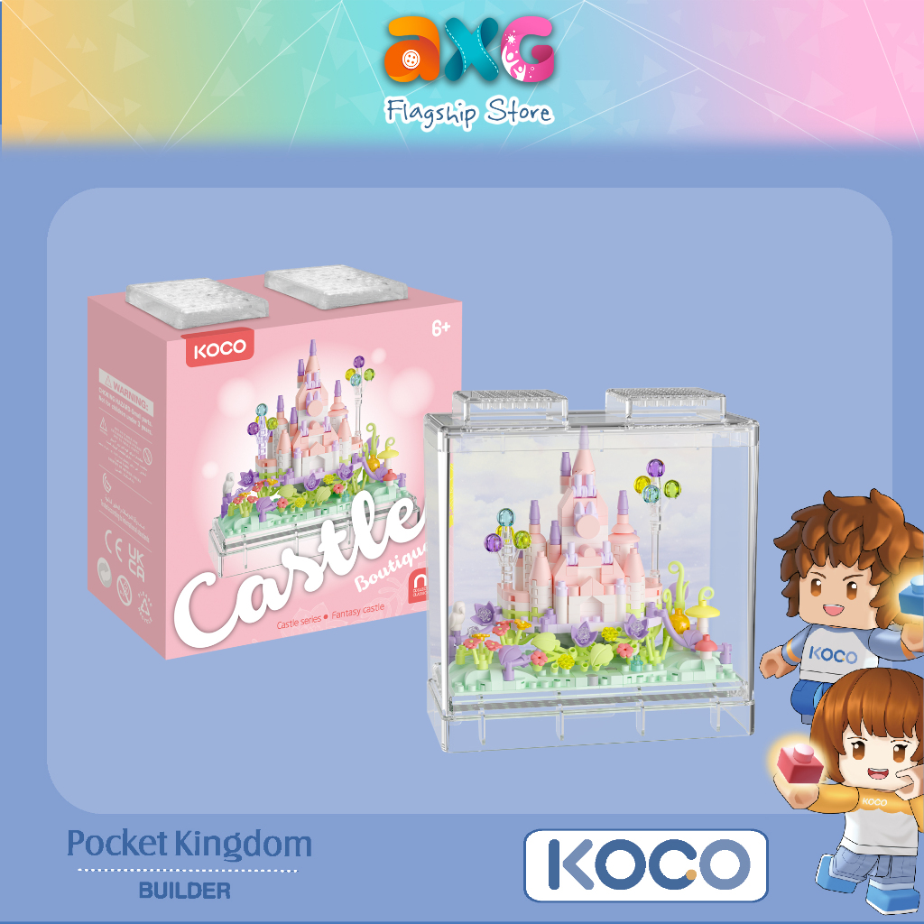 KOCO Castle Boutique Dream Castle With Case 414pcs (KC02074) Micro Mini ...