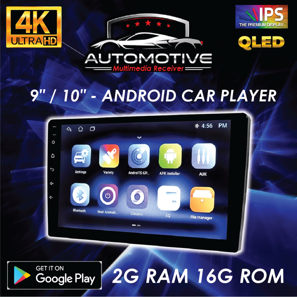 ANDROID CAR PLAYER MTK2+16 (2G RAM + 16G ROM) 9 INCH / 10 INCH WITH ...