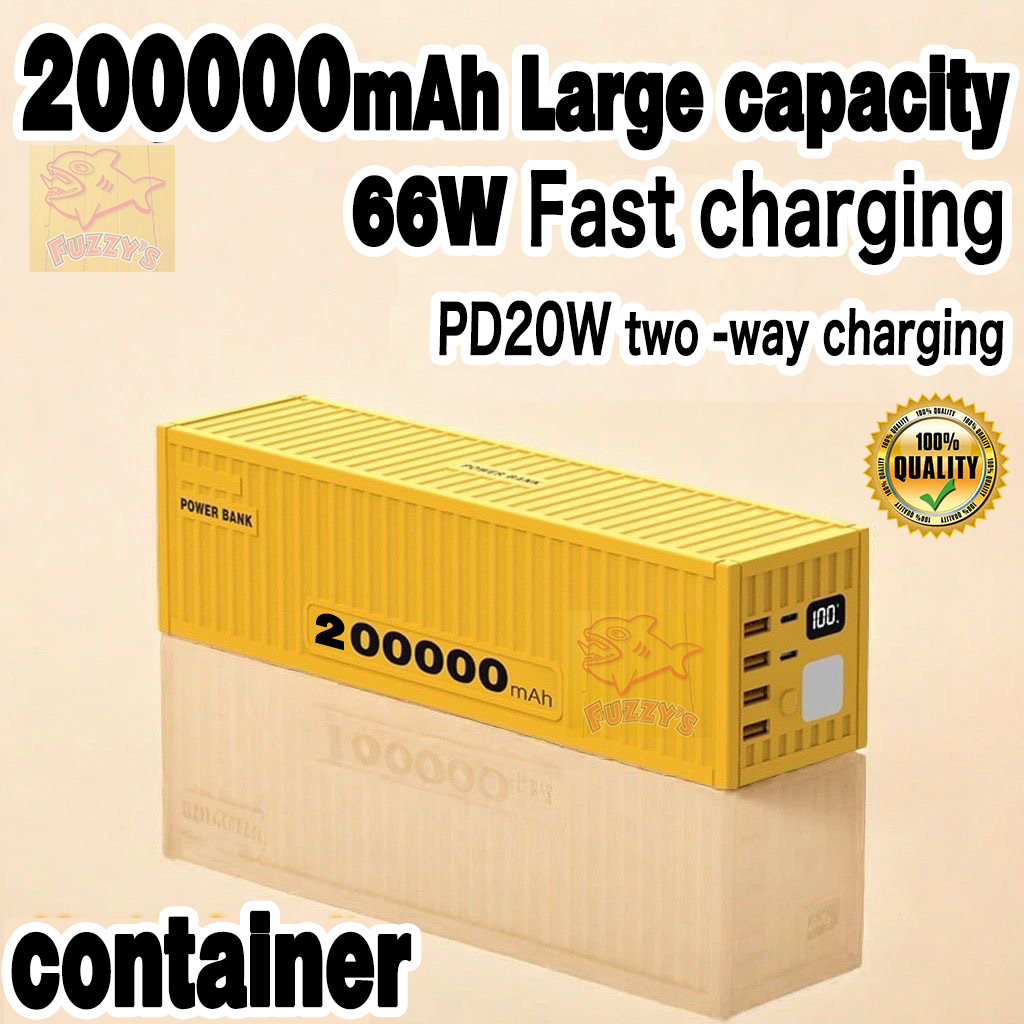 200000mAh 66W Container Power Bank Super Fast Charging PD 20W Two -Way ...