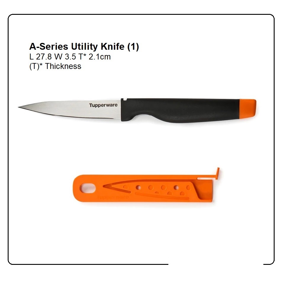 *1pc*Ready stock*Tupperware A-series Chef Knife A-SERIES UTILITY KNIFE ...