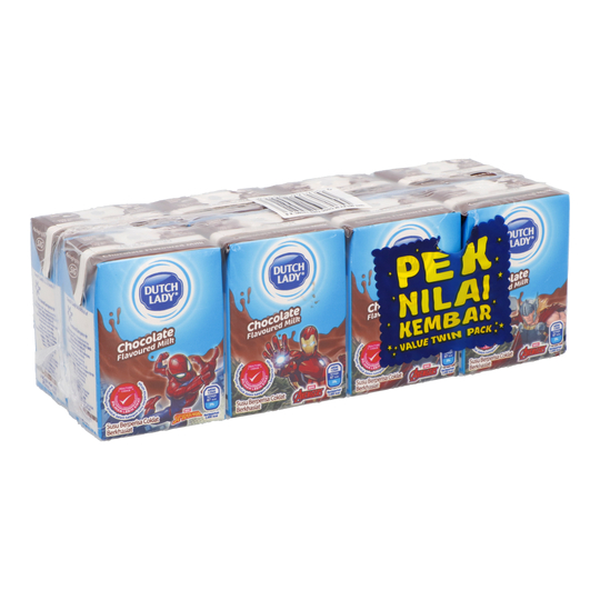 DUTCH LADY UHT Chocolate Flavoured Milk Marvel Frozen Value Twin Pack ...
