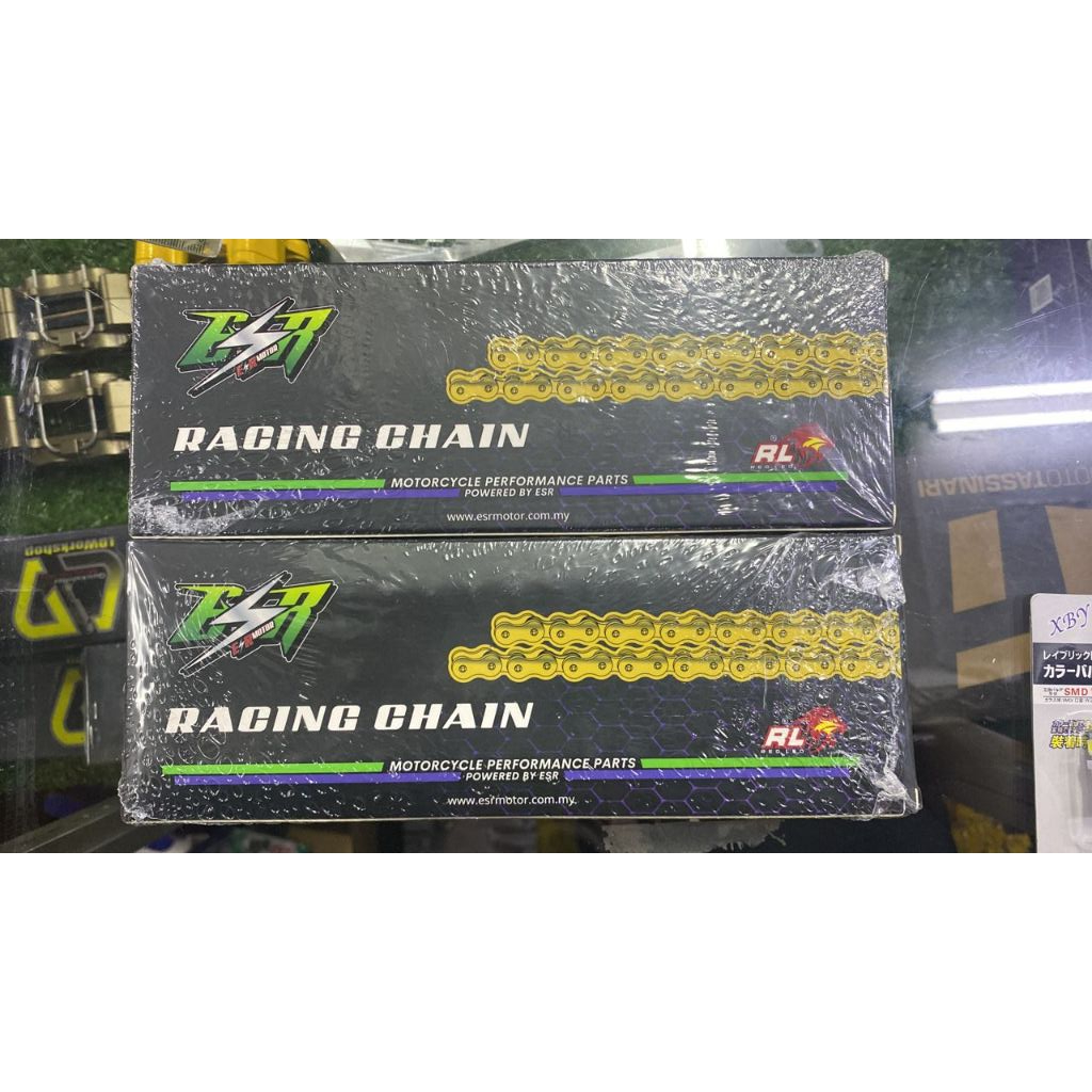 ESR MOTOR CHAIN GOLD 415 428 ORING / SPOKET ALLOY ESR YAMAHA DAN EX5 ...