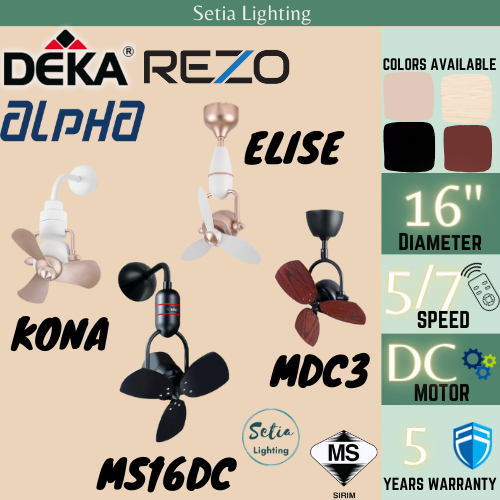 ALPHA Alkova KONA REZO ELISE DEKA MS16 MDC168 MDC3 Corner DC Motor ...