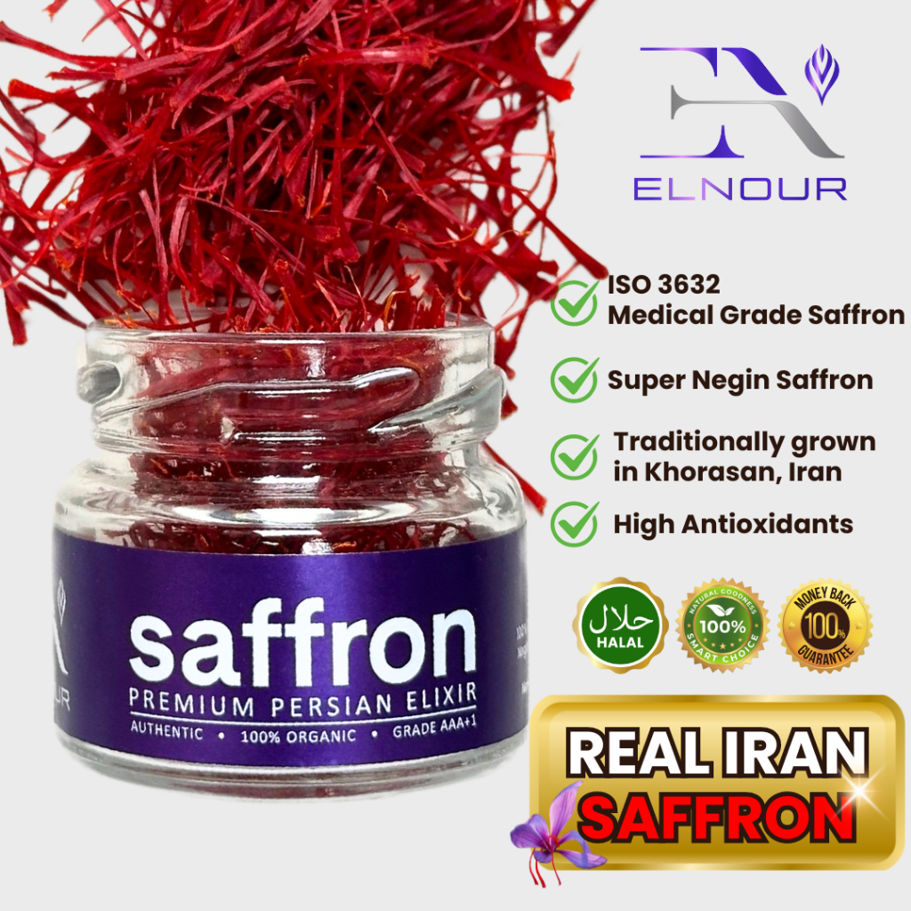 [100% ORIGINAL SAFFRON] Royal Super Negin Saffron Iran El Nour Safron ...
