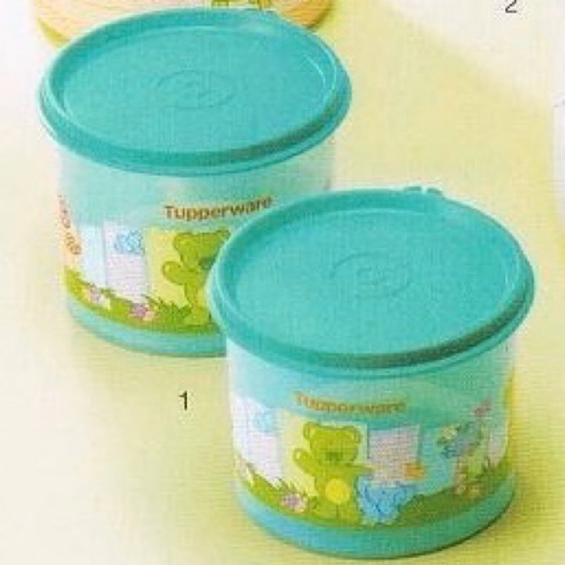Tupperware Precious Baby Compact Canister With Prints (2) 600ml ...