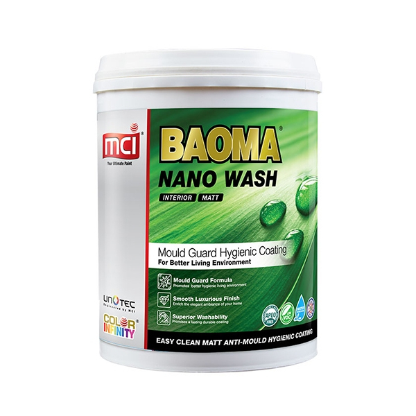 1839T COMFY TAN 1 LITER MCI BAOMA NANO WASH EASY CLEAN EASY WASH MATT ANTI-MOULD HYGIENIC ...