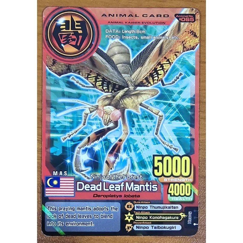Animal Kaiser Evo 4 Dead Leaf Mantis Animal Card | Shopee Malaysia