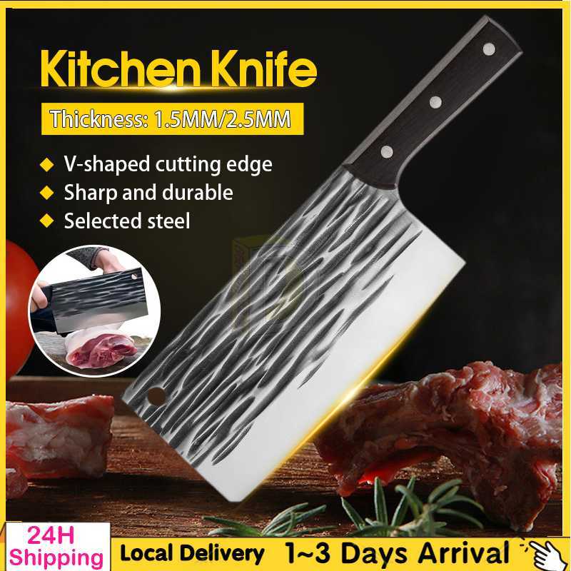 🔥New Super Sharp Knife Japan Japanese Knife Portable Kitchen Cleaver Knife High Quality Carbon ...