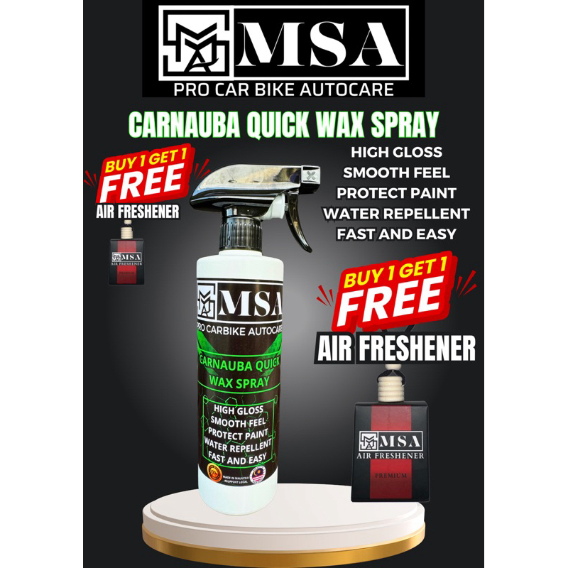 MSA Premium Carnauba Quick Wax Spray Super Shine | Shopee Malaysia