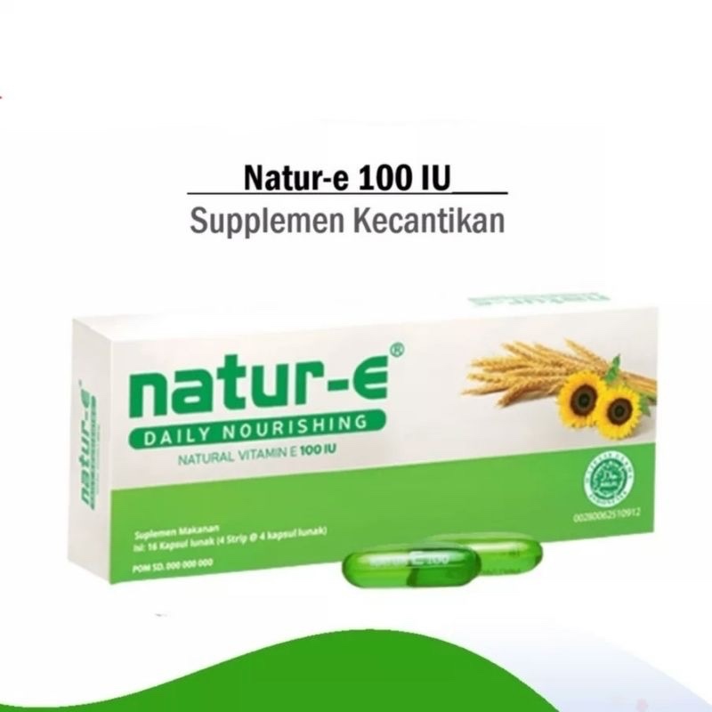Natur E Vitamin Kulit Anti Penuaanan Supplement Kulit (16 kapsul ...