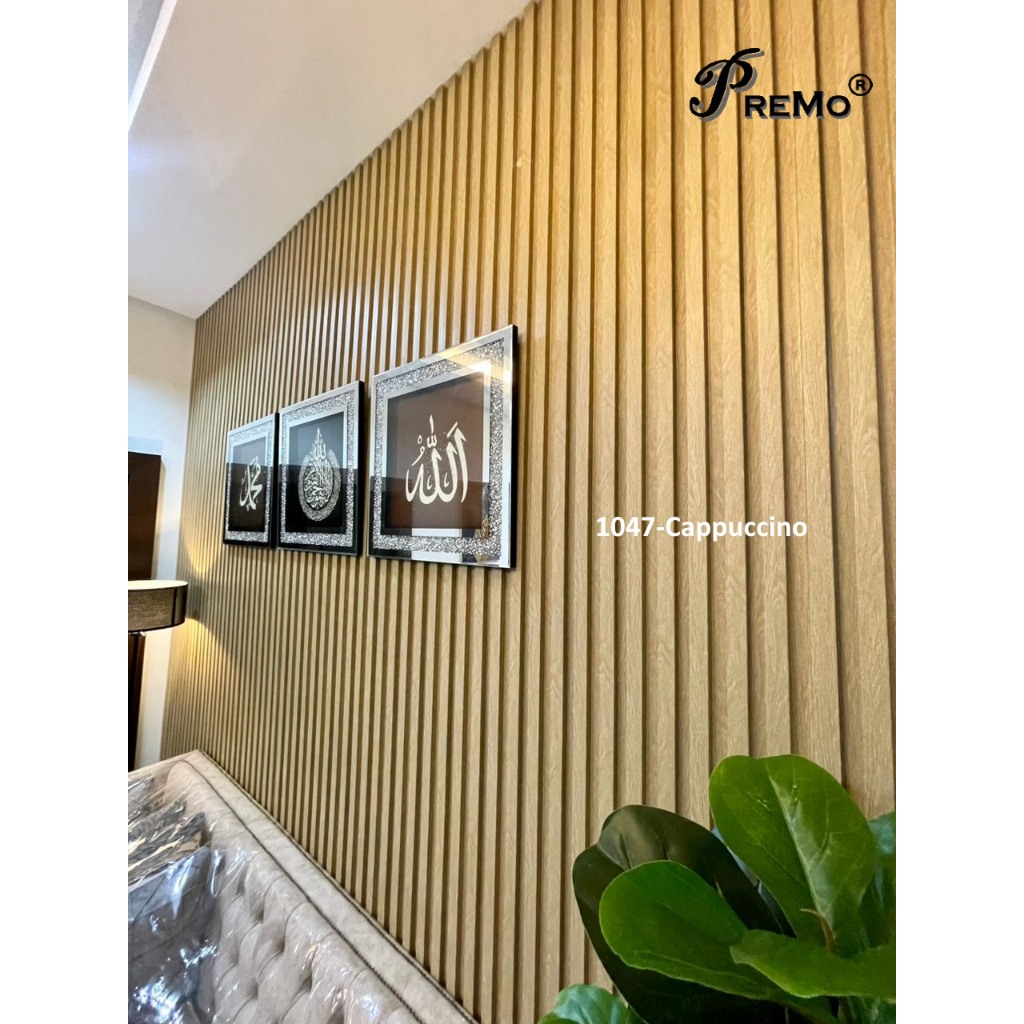 PREMO Fluted/Flat Wall Panel-Duo Tone TV WALL-290cm Long 9.5ft-Wall ...