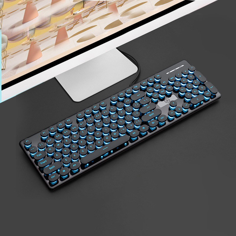 K500 Gaming Wired Keyboard Mixed Colorful Backlight Luminous Mechanical ...