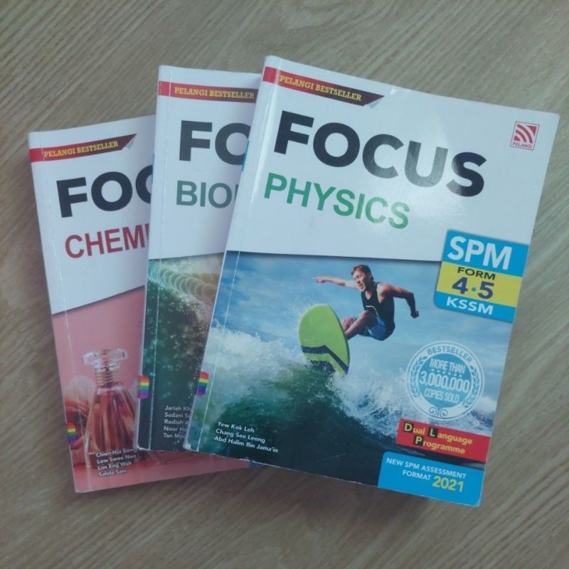 SPM Biology, Physics, Chemistry DLP REFERENCE BOOKS (FOCUS, PELANGI ...