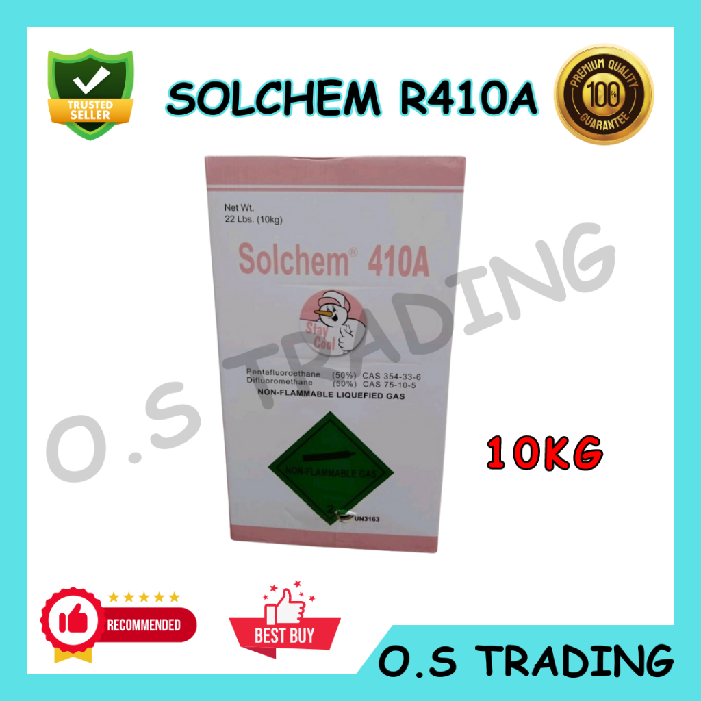 SOLCHEM R410A refrigerant gas 1TONG = 10KG | Shopee Malaysia