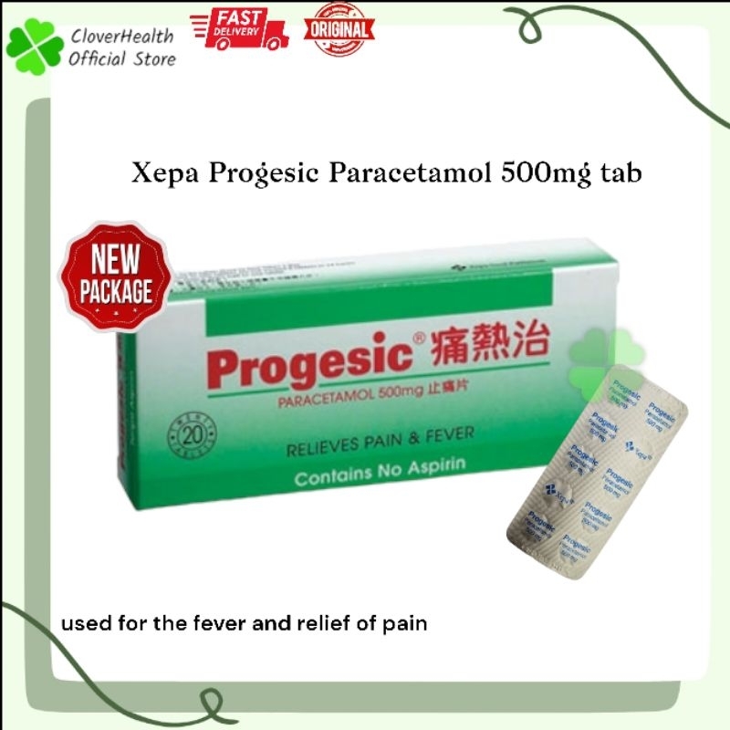 Progesic Paracetamol 500mg tablet 10s (Strip) | Shopee Malaysia