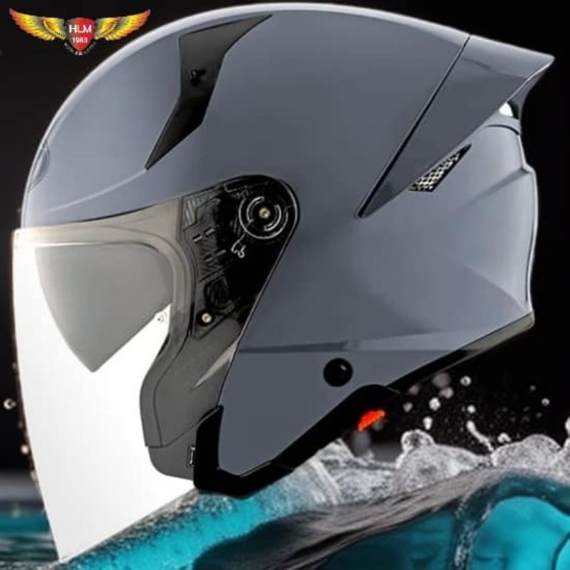 KYT TTR JET PLAIN GRL GREY OPEN FACE HELMET | Shopee Malaysia