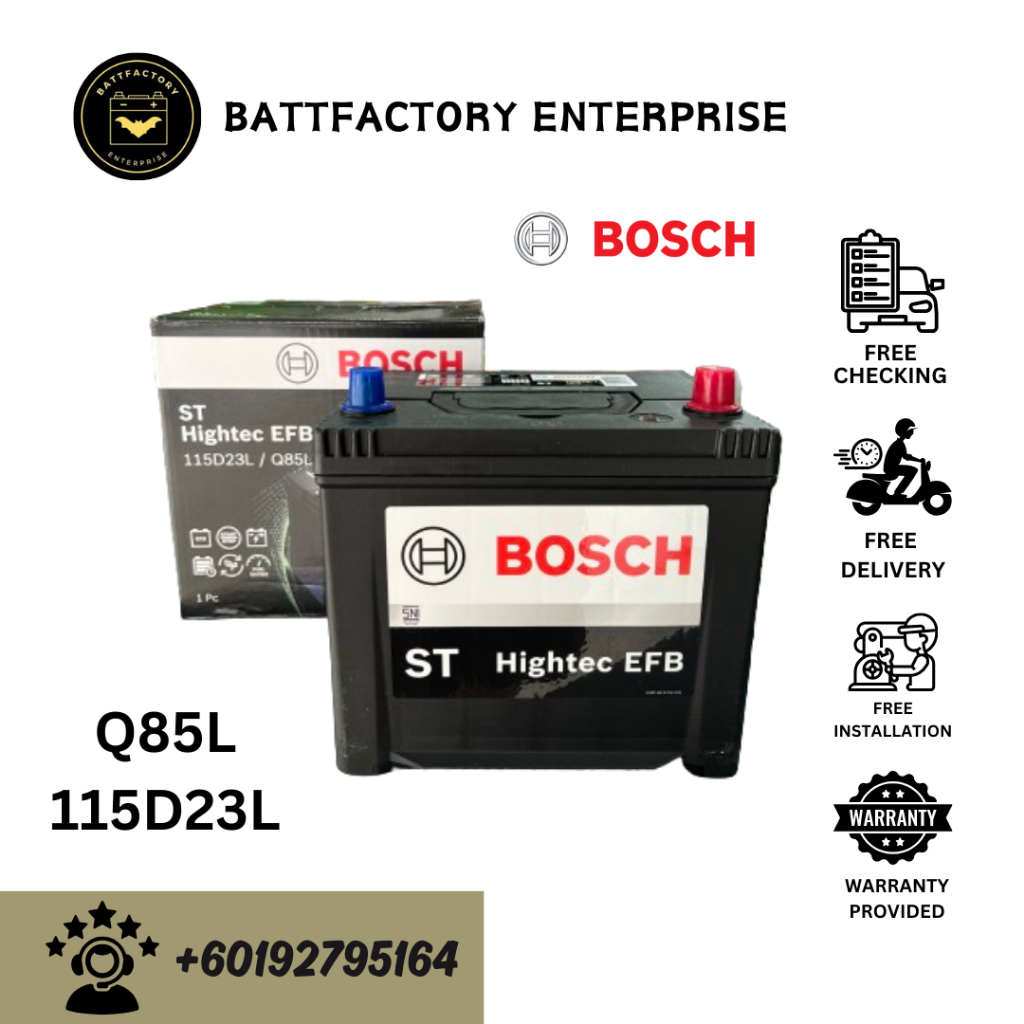 Premium Car Battery BOSCH Q85L 115D23L 73AH 660CCA for MAZDA 3 SKYACTIV ...