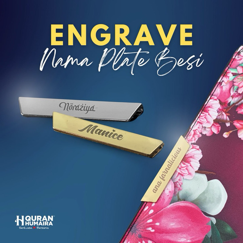 Engrave Nama Atas Plat Besi | Shopee Malaysia