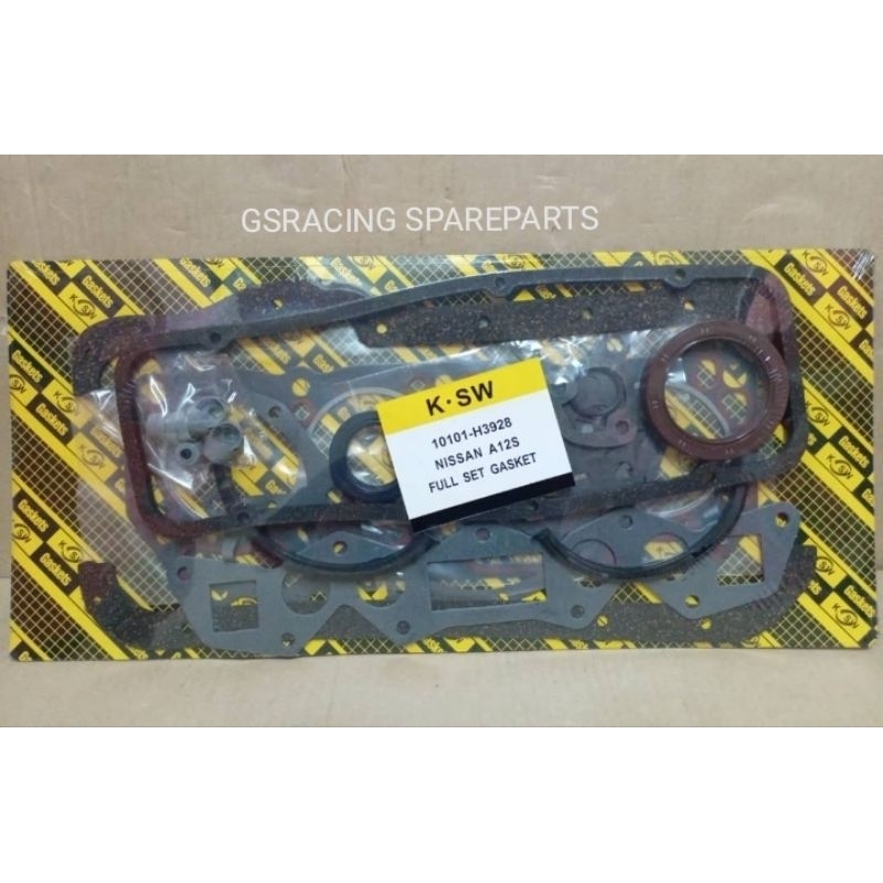 NISSAN SUNNY DATSUN 120Y B210 B310 A12 ENGINE OVERHAUL GASKET FULL SET ...