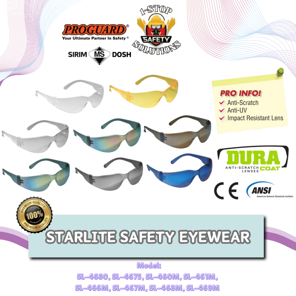 1 Piece Proguard STARLITE High UV Impact Resistant Fashion Modern ...