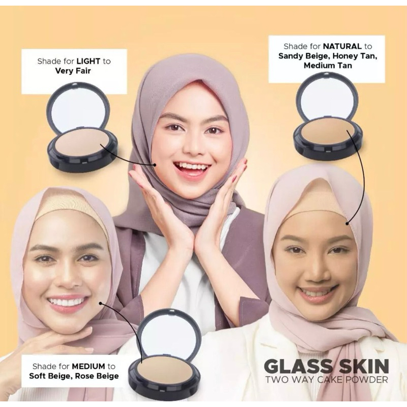 DHERBS- Glass Skin Two Cake Powder | Shopee Malaysia