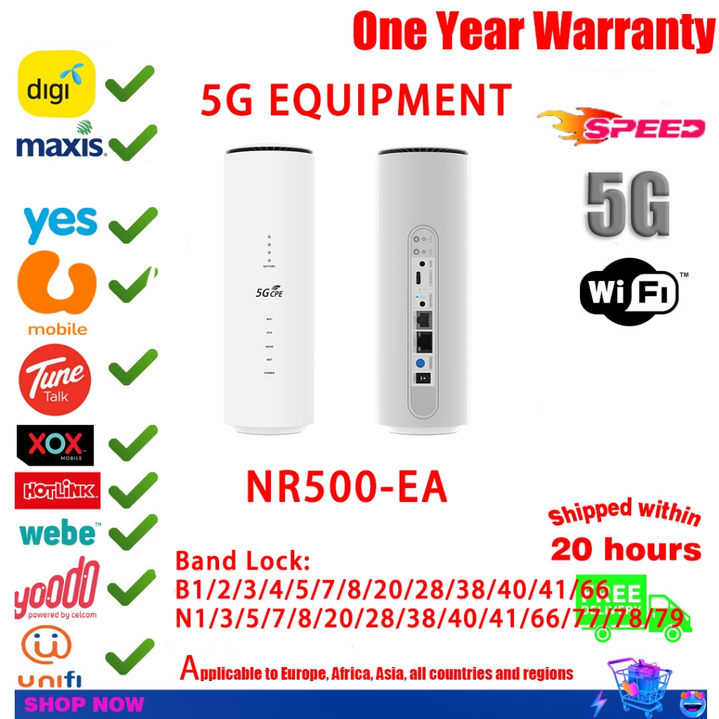 NEW NR500-EA 5G Router CPE 5G+ LTE Band Lock 28 Wireless Gateway Modem ...
