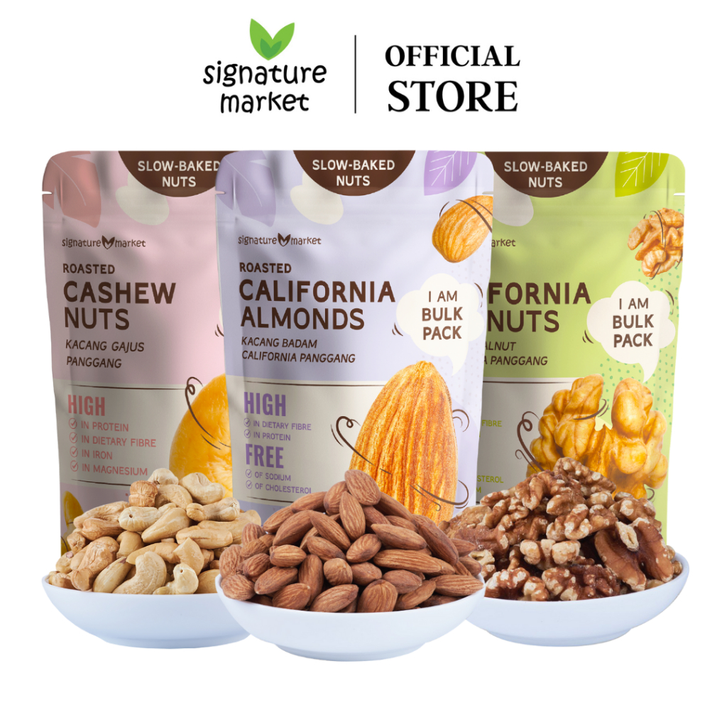 Signature Market 3x Roasted Nuts (Bulk Pack) (3 items) | Shopee Malaysia