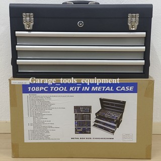 108Pcs Professional Mechanic Tool Chest Set With 3-Drawer | Tool Box ...