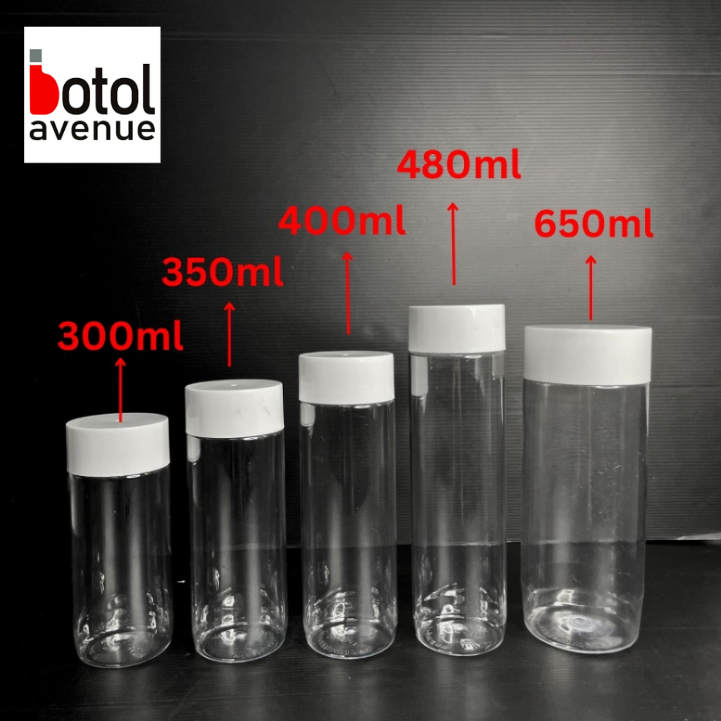 JUICE Bottle/ Milk Tea Plastic Pet Bottle /Botol Jus 300ML /350ml/ 400ML /480ml 650ml Botol ...