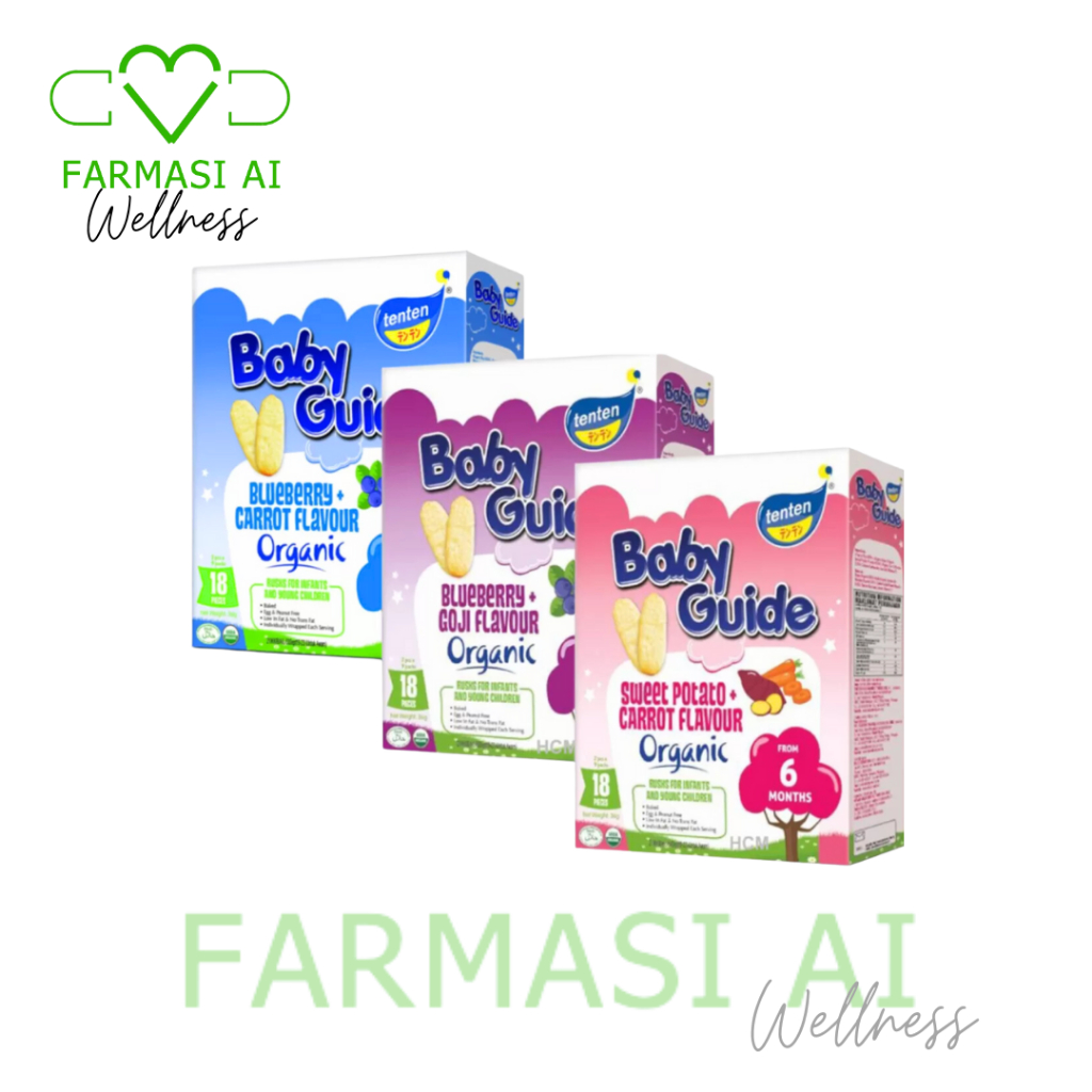 Tenten Baby Guide Organic Rusks 18pcs (6 Months +) (Exp date in the ...