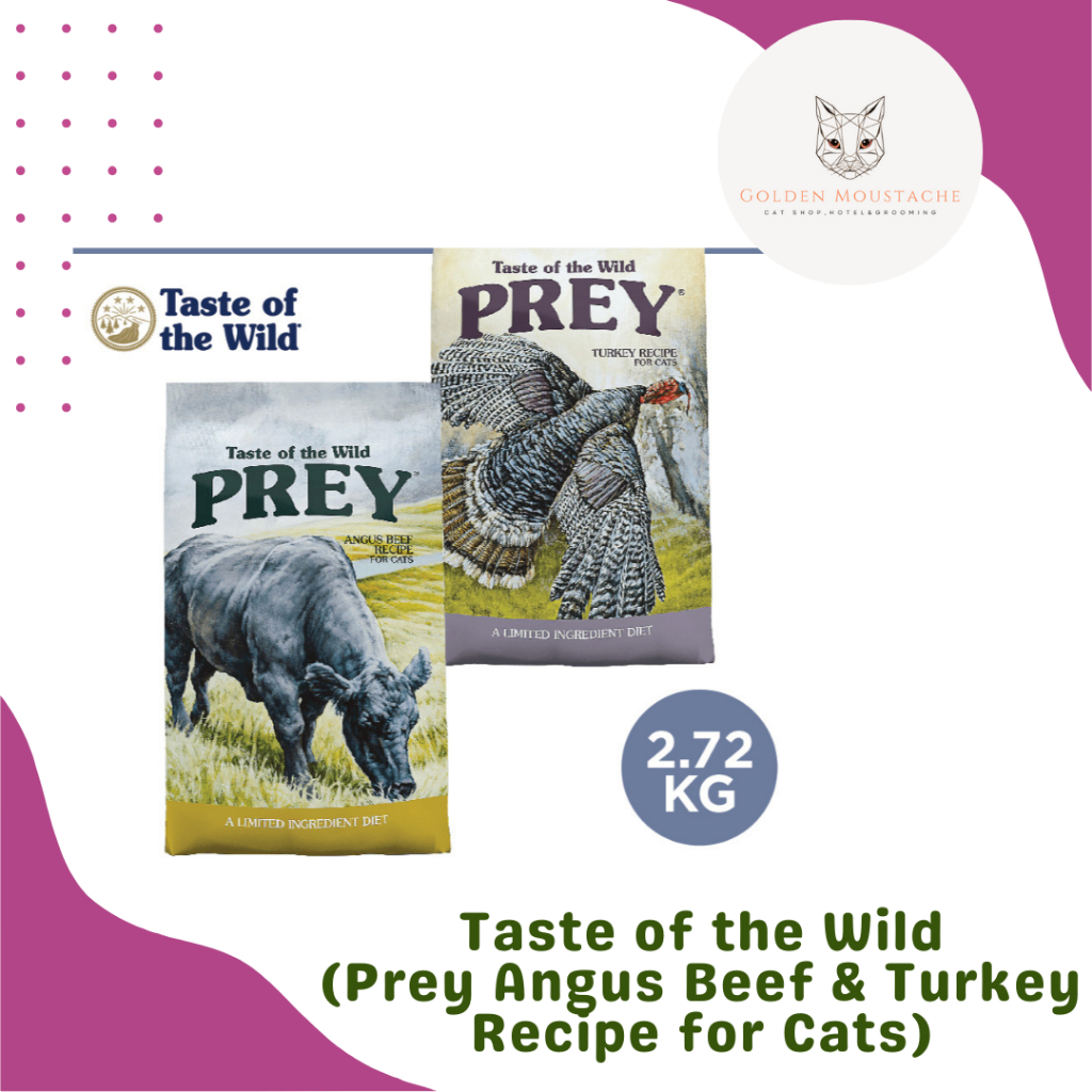 Taste of the Wild (Prey Turkey / Prey Angus Beef for Cats) 2.72 kg ...