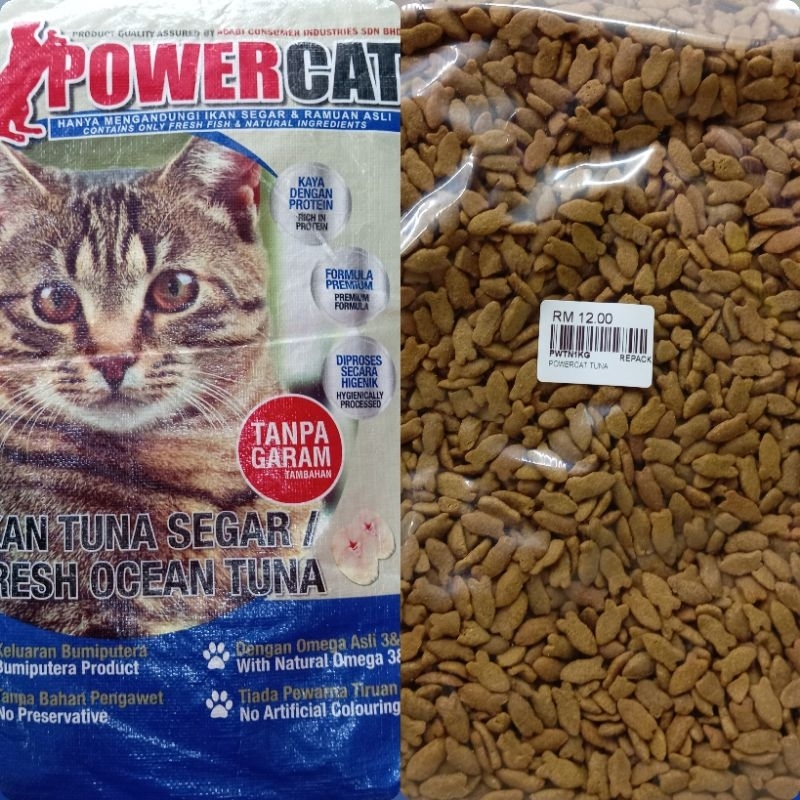POWERCAT REPACK 1KG IKAN TUNA | Shopee Malaysia