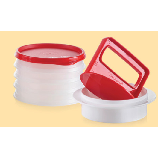 {PROMOSI} TUPPERWARE HAMBURGER PRESS & KEEPER SET (1) | Shopee Malaysia