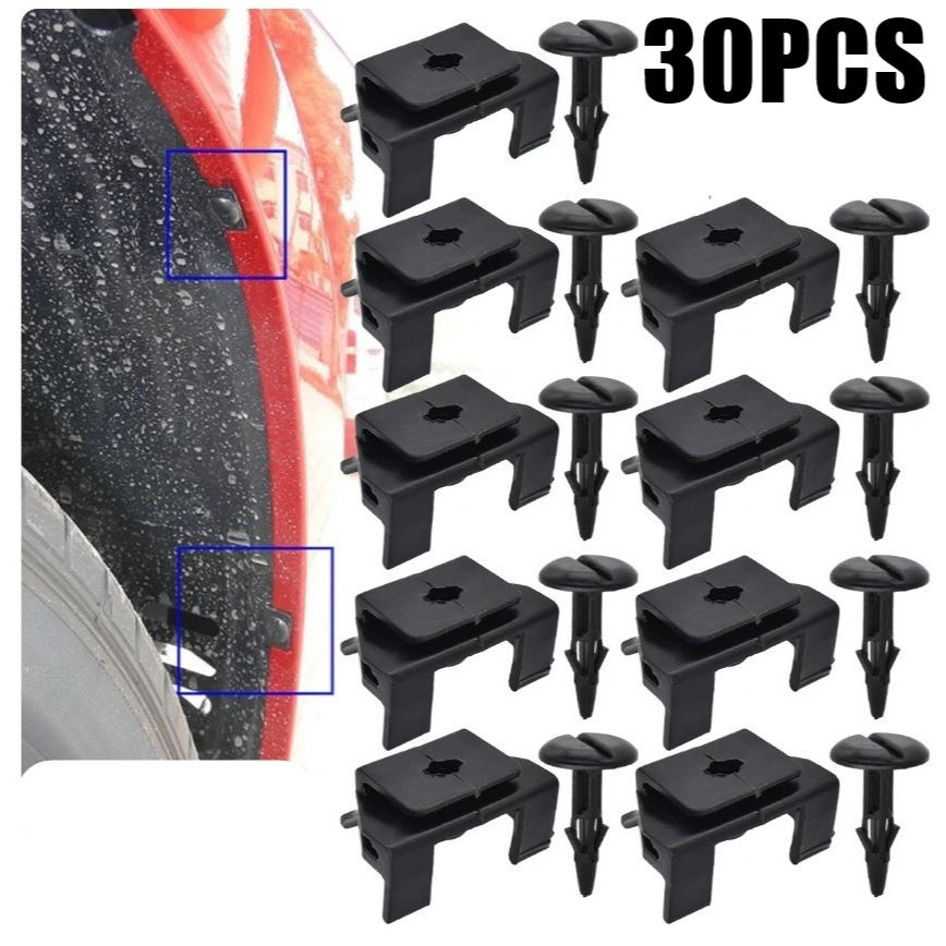 30PCS Car Clip Bumper Fastener Clip Fender Liner Estima Vellfire ...