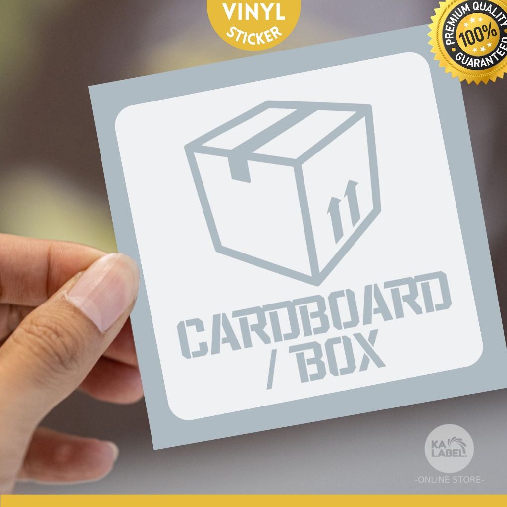 Cardboard / Box - Vinyl Decal Sticker for Wheelie Bin / Dustbin ...