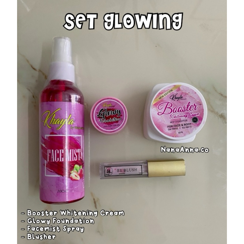 🔥 SET GLOWING KHAYLA 🔥 HOT ITEM 🔥 | Shopee Malaysia