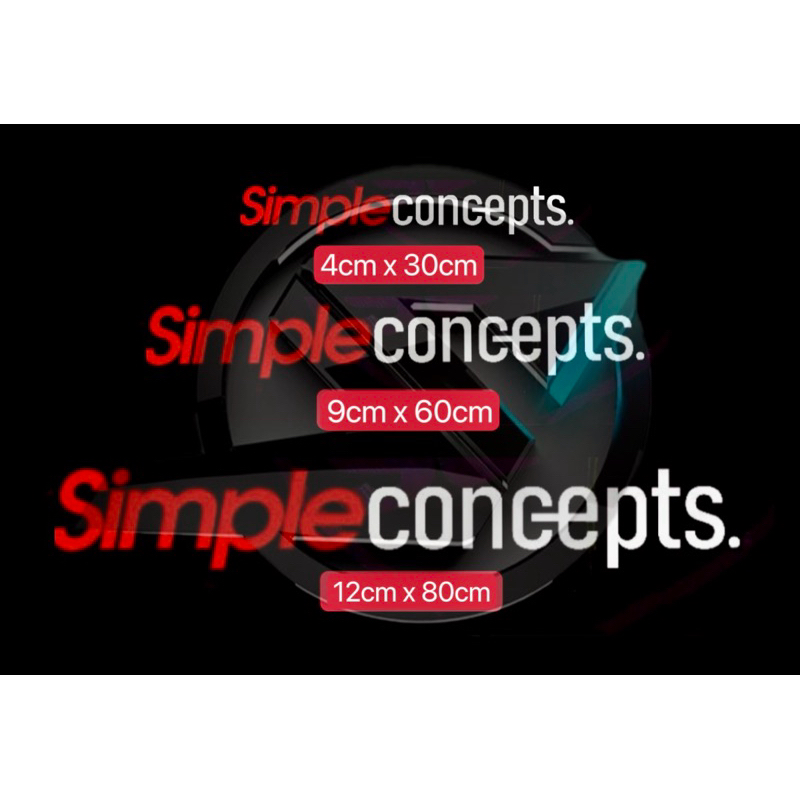 （Ready Stock) S1364# Simple Concepts Car Sticker | Shopee Malaysia