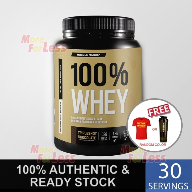 Hot Muscle Matrix Whey 30 Servings (FREE GIFT!) - 100% Whey Protein ...
