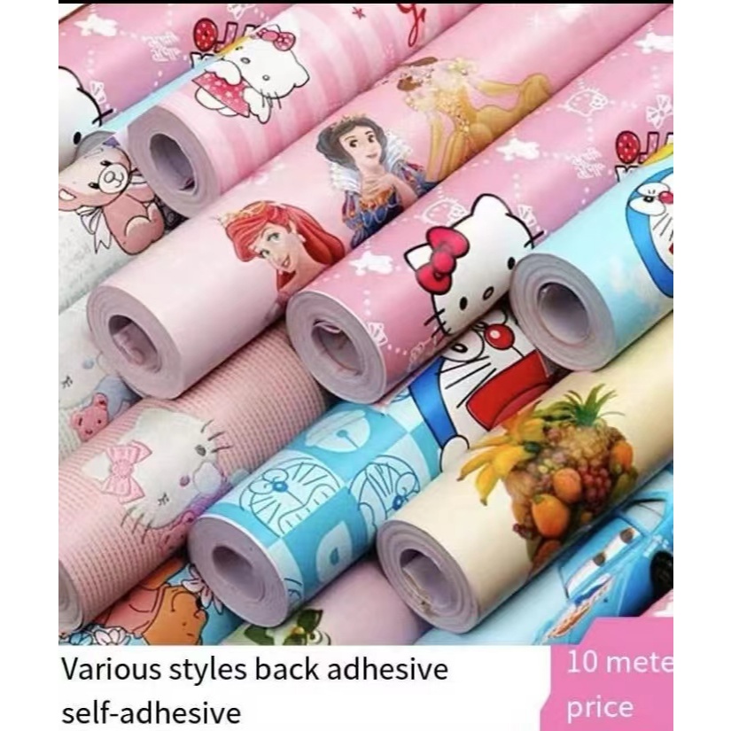 Iaitu, kertas dinding melekat, kartun, bilik kanak-kanak comel, pelekat ...