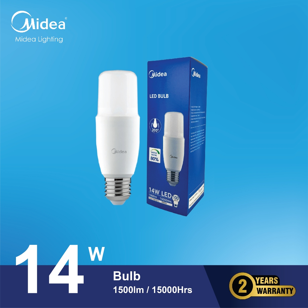 Midea Lighting T45 Stick Bulb E27 (14W) | Shopee Malaysia