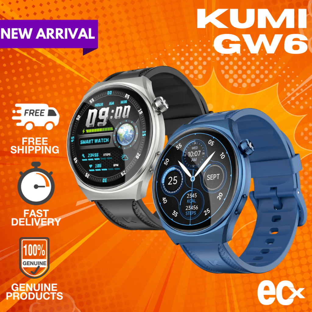 KUMI GW6 SMART WATCH / ChatGPT/ AI Watch Face/ 100 sport mode/ Map Navigation | Shopee Malaysia