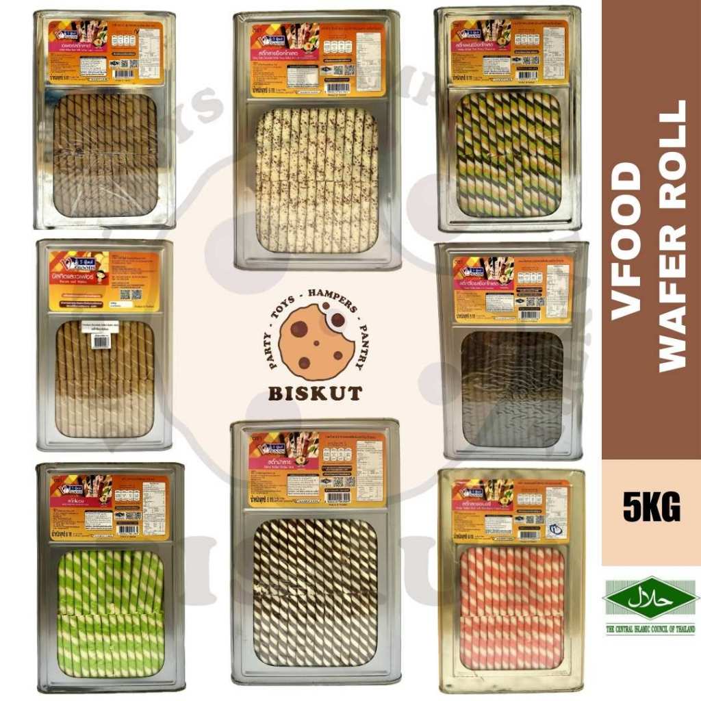 [Biskut Tin] Vfood Variety Biscuit (5kg) Zebra/Choco,Strawberry Fancy ...