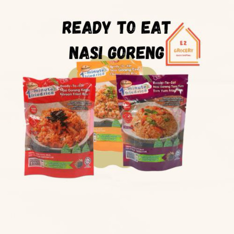 Nasi goreng ready tp eat by BENTOREE instant fried rice cina tomyam ...