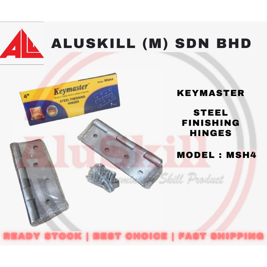 KEYMASTER - STEEL FINISHING HINGES - MSH4 (1 PAIR) | Shopee Malaysia