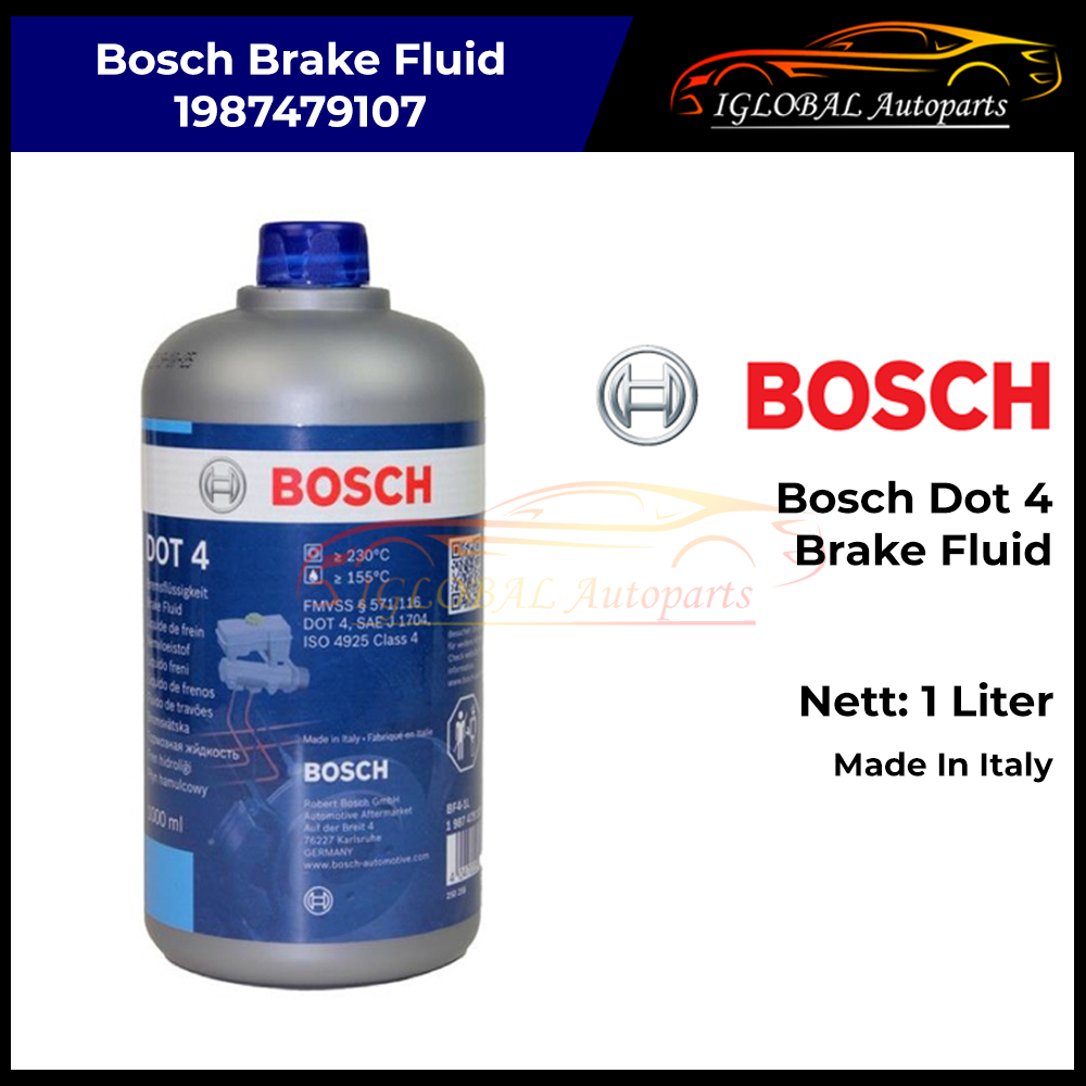 Bosch Dot 4 Brake Fluid Brake Oil 1L - 1987479107 (Made in Italy ...