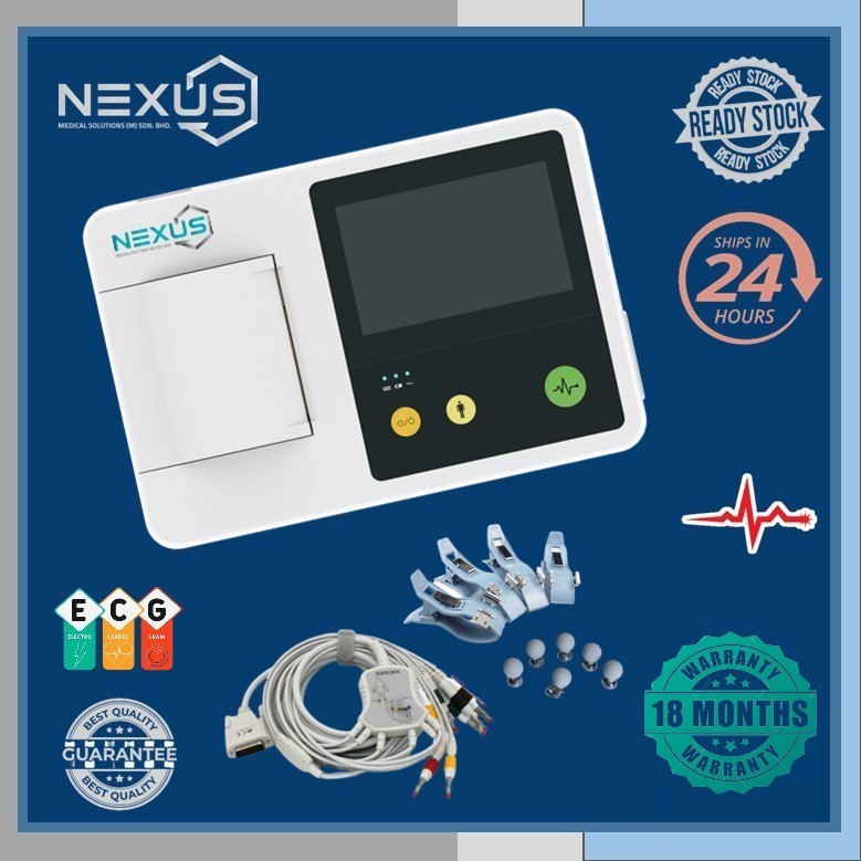 Nexus 3-Channel ECG Electrocardiogram Machine | Shopee Malaysia
