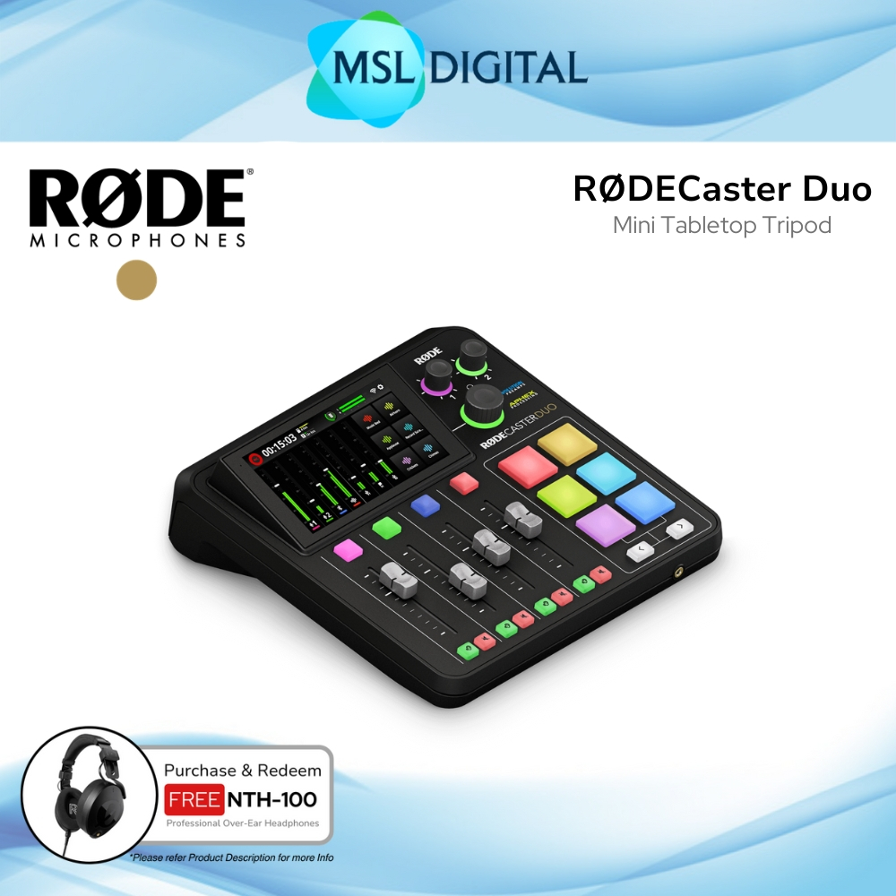 RODE RODECaster Duo Integrated Audio Production Studio | Shopee Malaysia